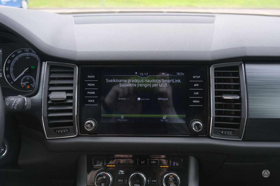 Белый Шкода Kodiaq 2018 в Вильнюс, объемом двигателя 2.00 л и пробегом 200 тыс. км за 18950 €, фото 26 на AUTOMOTO.COM.LV