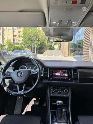 White Skoda Kodiaq 2018 in Vilnius, with an engine capacity of 1.97 L and mileage of 121 thousand km for 19200 €, photo 8 on AUTOMOTO.COM.LV