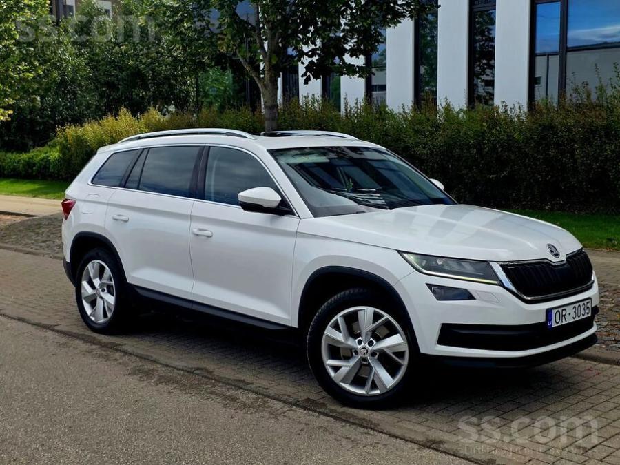 Белый Шкода Kodiaq 2018 в Рига, объемом двигателя 2.00 л и пробегом 263 тыс. км за 15780 €, фото 3 на AUTOMOTO.COM.LV