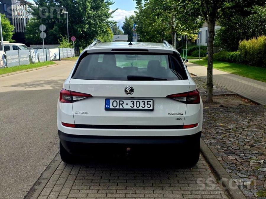 Белый Шкода Kodiaq 2018 в Рига, объемом двигателя 2.00 л и пробегом 263 тыс. км за 15780 €, фото 5 на AUTOMOTO.COM.LV