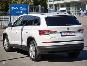 White Skoda Kodiaq 2018 in Vilnius, with an engine capacity of 1.97 L and mileage of 187 thousand km for 19900 €, photo 6 on AUTOMOTO.COM.LV