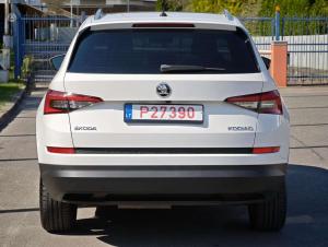 White Skoda Kodiaq 2018 in Vilnius, with an engine capacity of 1.97 L and mileage of 187 thousand km for 19900 €, photo 9 on AUTOMOTO.COM.LV