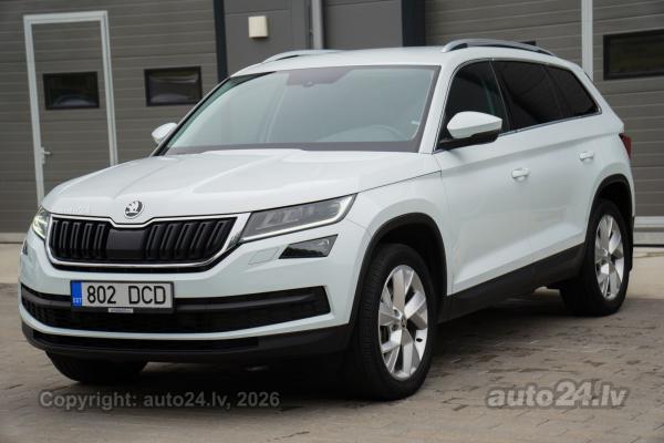 White Skoda Kodiaq 2018 in Viljandi, with an engine capacity of 2.00 L and mileage of 145 thousand km for 21900 €, photo 1 on AUTOMOTO.COM.LV