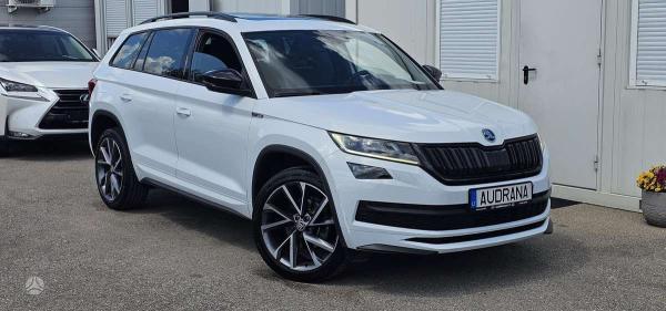 Белый Шкода Kodiaq 2018 в Каунас, объемом двигателя 1.97 л и пробегом 242 тыс. км за 18950 €, фото 1 на AUTOMOTO.COM.LV