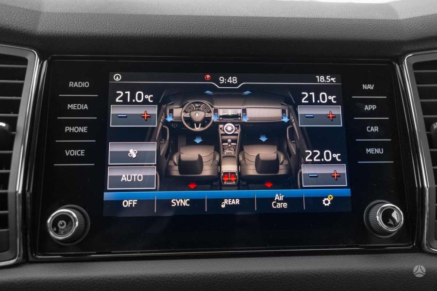 Balts Skoda Kodiaq 2018 Viļņa, ar dzinēja tilpumu 1.97 L un nobraukumu 149 tūkst. km par 18499 €, foto 26 vietnē AUTOMOTO.COM.LV