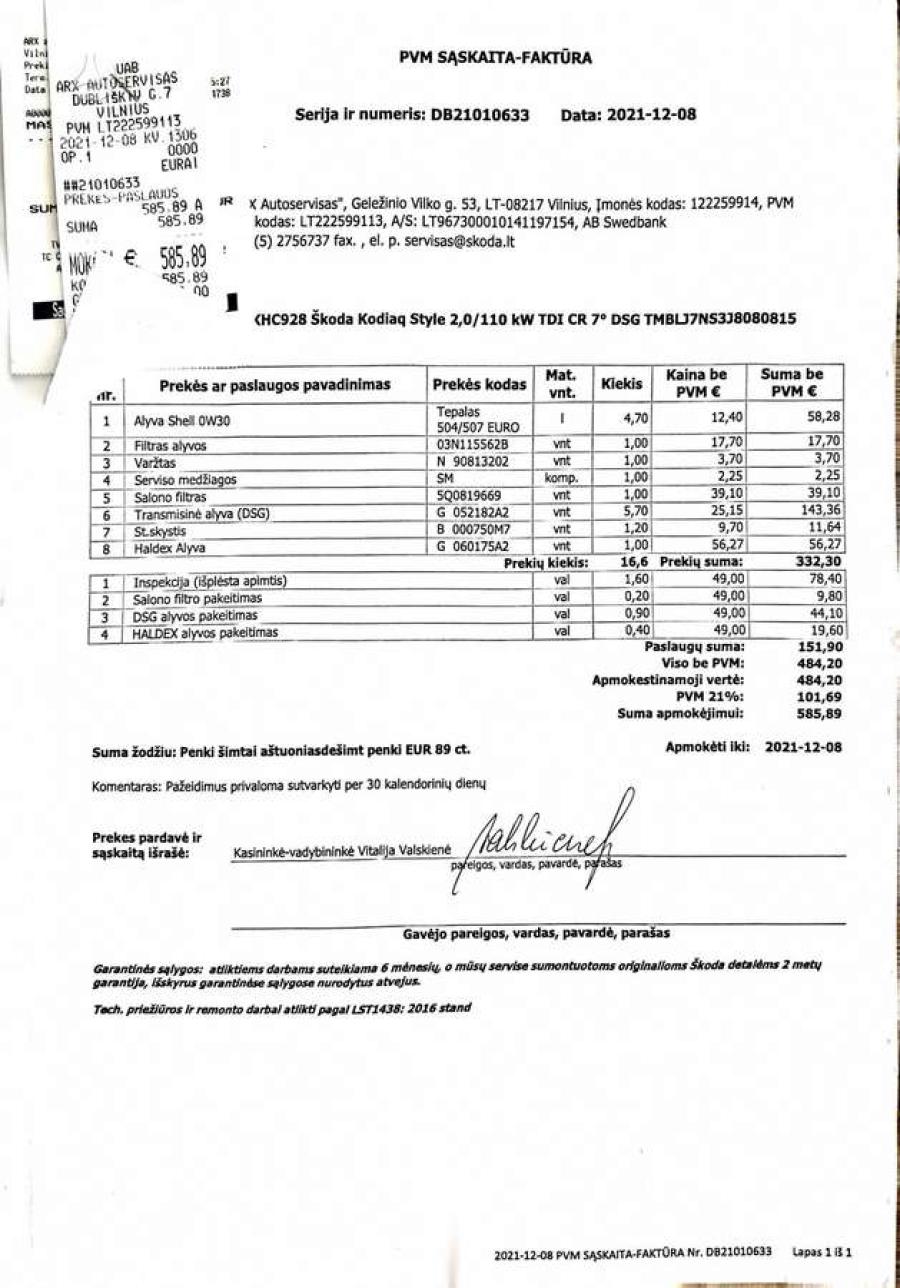 Balts Skoda Kodiaq 2018 Viļņa, ar dzinēja tilpumu 1.97 L un nobraukumu 149 tūkst. km par 18499 €, foto 48 vietnē AUTOMOTO.COM.LV