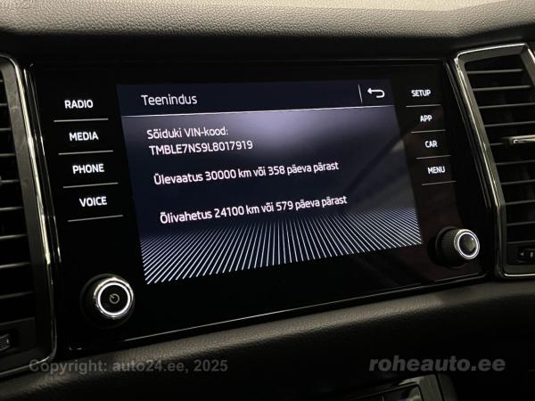 Balts Skoda Kodiaq 2019 Tallina, ar dzinēja tilpumu 2.00 L un nobraukumu 150 tūkst. km par 21900 €, foto 11 vietnē AUTOMOTO.COM.LV