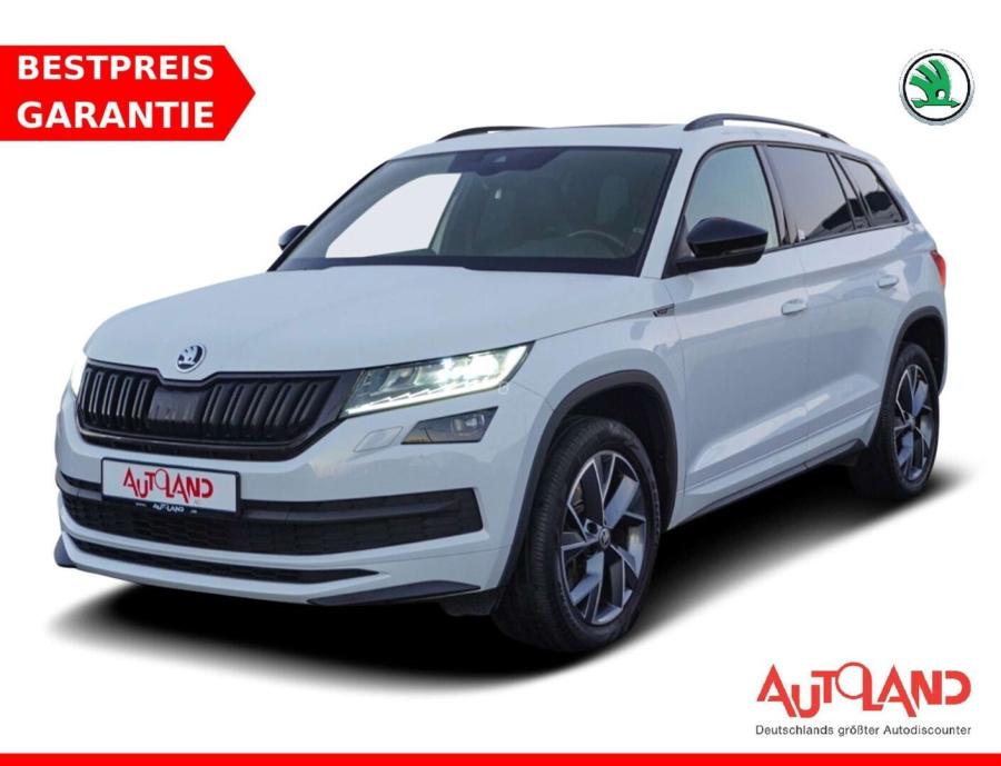 White Skoda Kodiaq 2019 in Kaunas, with an engine capacity of 2.00 L and mileage of 90 thousand km for 31660 €, photo 1 on AUTOMOTO.COM.LV