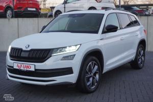 White Skoda Kodiaq 2019 in Kaunas, with an engine capacity of 2.00 L and mileage of 90 thousand km for 31660 €, photo 2 on AUTOMOTO.COM.LV