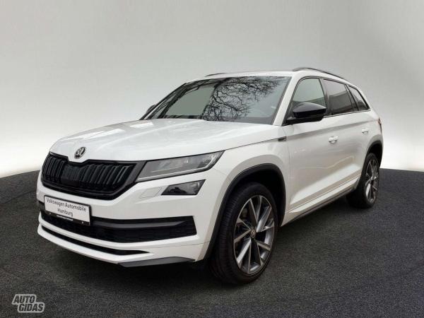 White Skoda Kodiaq 2019 in Kaunas, with an engine capacity of 2.00 L and mileage of 99 thousand km for 29152 €, photo 2 on AUTOMOTO.COM.LV