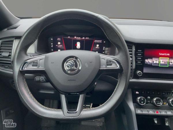 White Skoda Kodiaq 2019 in Kaunas, with an engine capacity of 2.00 L and mileage of 99 thousand km for 29152 €, photo 10 on AUTOMOTO.COM.LV