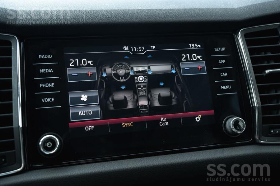 Белый Шкода Kodiaq 2019 в Рига, объемом двигателя 1.50 л и пробегом 90 тыс. км за 18990 €, фото 22 на AUTOMOTO.COM.LV
