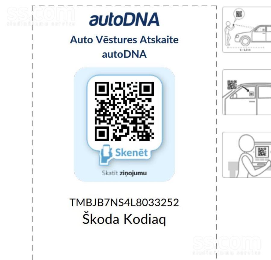 Белый Шкода Kodiaq 2019 в Рига, объемом двигателя 1.50 л и пробегом 90 тыс. км за 19600 €, фото 31 на AUTOMOTO.COM.LV