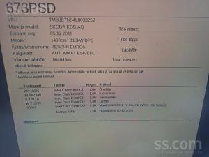 Белый Шкода Kodiaq 2019 в Рига, объемом двигателя 1.50 л и пробегом 90 тыс. км за 19600 €, фото 32 на AUTOMOTO.COM.LV
