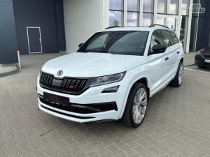 White Skoda Kodiaq 2019 in Vilnius, with an engine capacity of 2.00 L and mileage of 222 thousand km for 22300 €, photo  on AUTOMOTO.COM.LV