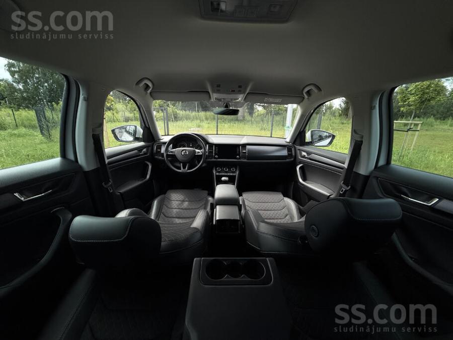 White Skoda Kodiaq 2019 in Riga, with an engine capacity of 2.00 L and mileage of 154 thousand km for 19990 €, photo 17 on AUTOMOTO.COM.LV
