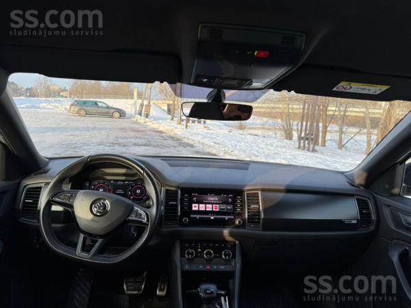 White Skoda Kodiaq 2019 in Riga, with an engine capacity of 1.50 L and mileage of 143 thousand km for 20500 €, photo 4 on AUTOMOTO.COM.LV