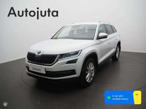 Белый Шкода Kodiaq 2019 в Вильнюс, объемом двигателя 1.97 л и пробегом 124 тыс. км за 22400 €, фото  на AUTOMOTO.COM.LV
