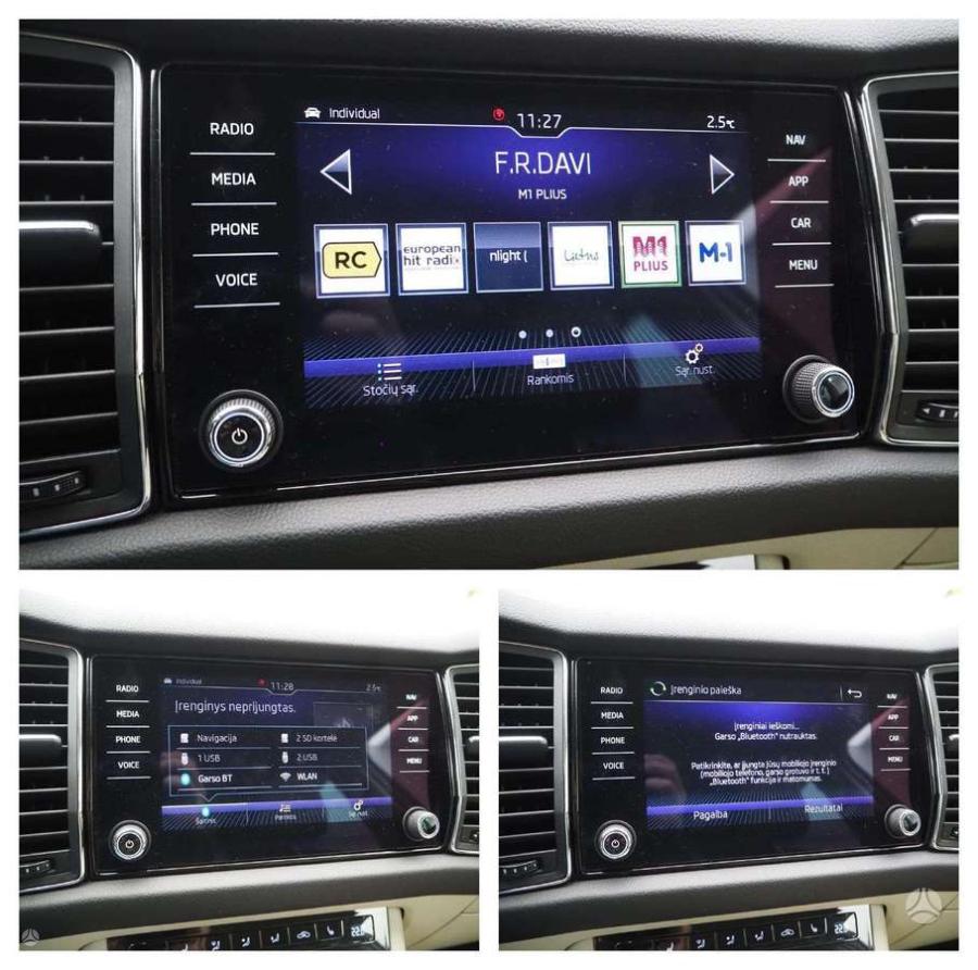 Белый Шкода Kodiaq 2019 в Вильнюс, объемом двигателя 1.97 л и пробегом 124 тыс. км за 22400 €, фото 18 на AUTOMOTO.COM.LV