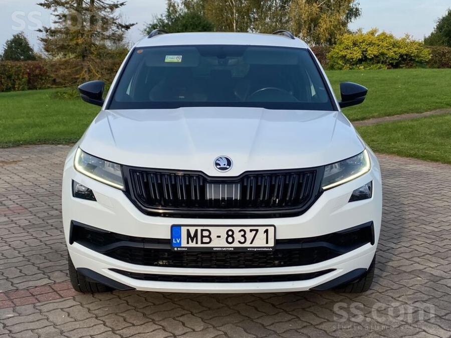 Белый Шкода Kodiaq 2019 в Рига, объемом двигателя 2.00 л и пробегом 222 тыс. км за 21580 €, фото 3 на AUTOMOTO.COM.LV