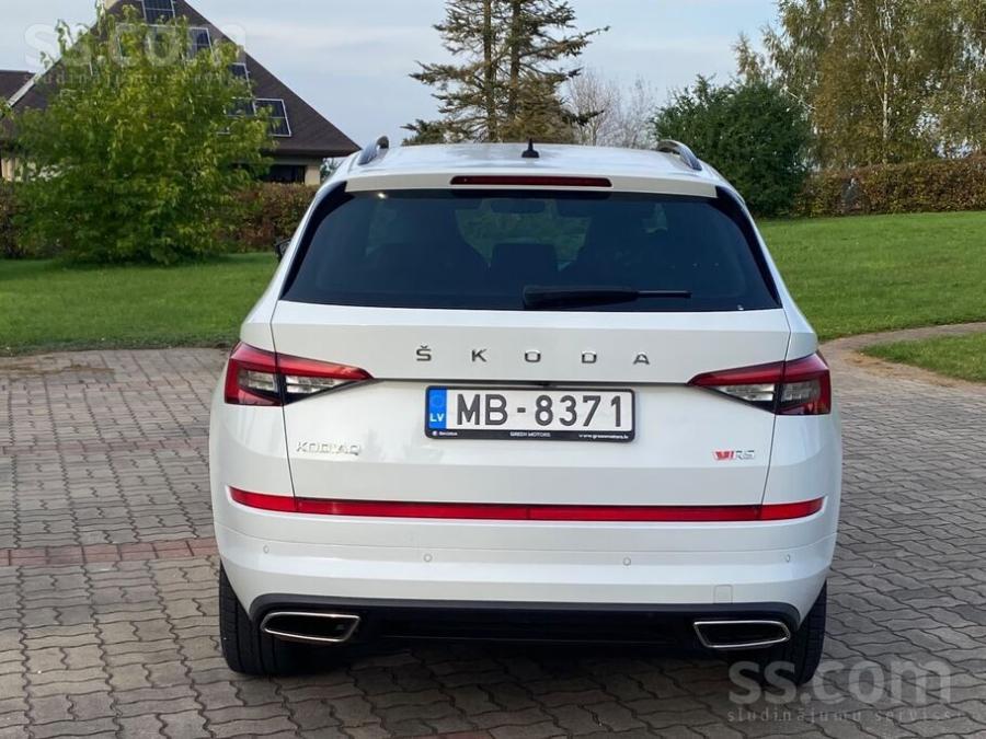Белый Шкода Kodiaq 2019 в Рига, объемом двигателя 2.00 л и пробегом 222 тыс. км за 21580 €, фото 5 на AUTOMOTO.COM.LV