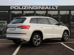 White Skoda Kodiaq 2020 in Vilnius, with an engine capacity of 2.00 L and mileage of 181 thousand km for 23950 €, photo 3 on AUTOMOTO.COM.LV