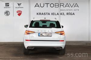 White Skoda Kodiaq 2020 in Riga, with an engine capacity of 2.00 L and mileage of 119 thousand km for 25800 €, photo 8 on AUTOMOTO.COM.LV