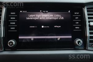 White Skoda Kodiaq 2020 in Riga, with an engine capacity of 2.00 L and mileage of 119 thousand km for 25800 €, photo 15 on AUTOMOTO.COM.LV