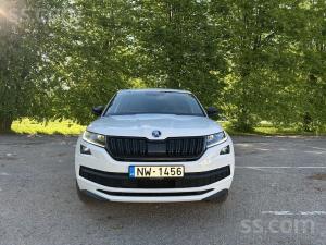 White Skoda Kodiaq 2020 in Kuldiga, with an engine capacity of 2.00 L and mileage of 152 thousand km for 21000 €, photo 3 on AUTOMOTO.COM.LV