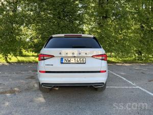 White Skoda Kodiaq 2020 in Kuldiga, with an engine capacity of 2.00 L and mileage of 152 thousand km for 21000 €, photo 5 on AUTOMOTO.COM.LV