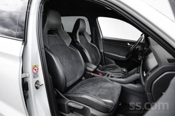 White Skoda Kodiaq 2020 in Riga, with an engine capacity of 2.00 L and mileage of 152 thousand km for 22500 €, photo 6 on AUTOMOTO.COM.LV
