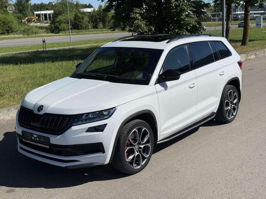 Белый Шкода Kodiaq 2020 в Паневежис, объемом двигателя 1.97 л и пробегом 151 тыс. км за 25900 €, фото 1 на AUTOMOTO.COM.LV