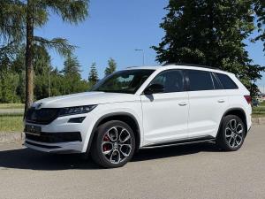 Белый Шкода Kodiaq 2020 в Паневежис, объемом двигателя 1.97 л и пробегом 151 тыс. км за 25900 €, фото 3 на AUTOMOTO.COM.LV