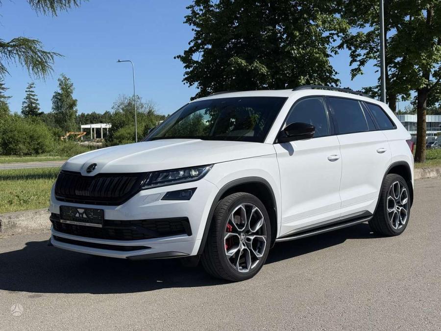 Белый Шкода Kodiaq 2020 в Паневежис, объемом двигателя 1.97 л и пробегом 151 тыс. км за 25900 €, фото 4 на AUTOMOTO.COM.LV