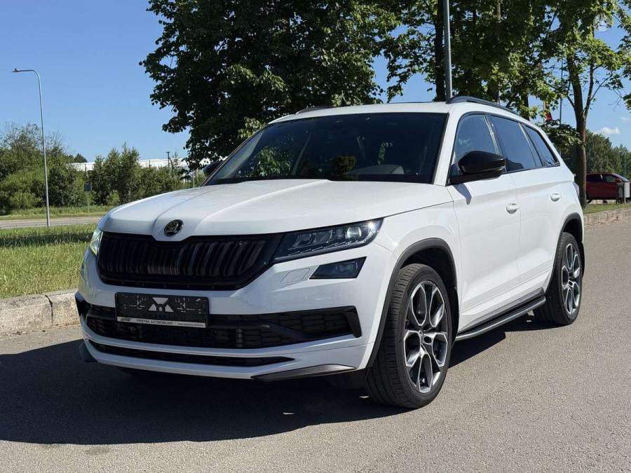 Белый Шкода Kodiaq 2020 в Паневежис, объемом двигателя 1.97 л и пробегом 151 тыс. км за 25900 €, фото 5 на AUTOMOTO.COM.LV