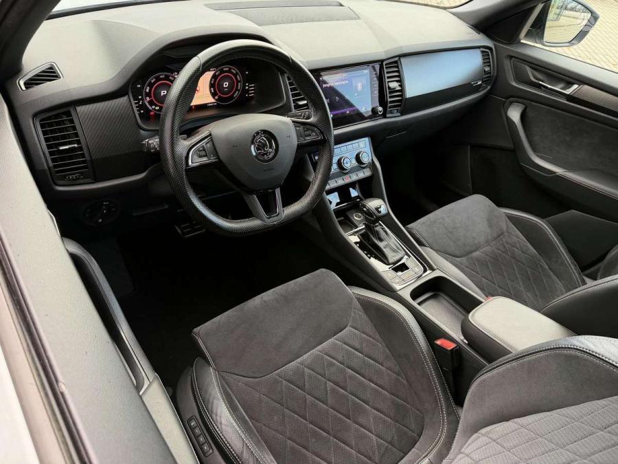 White Skoda Kodiaq 2020 in Kaunas, with an engine capacity of 1.50 L and mileage of 199 thousand km for 19700 €, photo 7 on AUTOMOTO.COM.LV