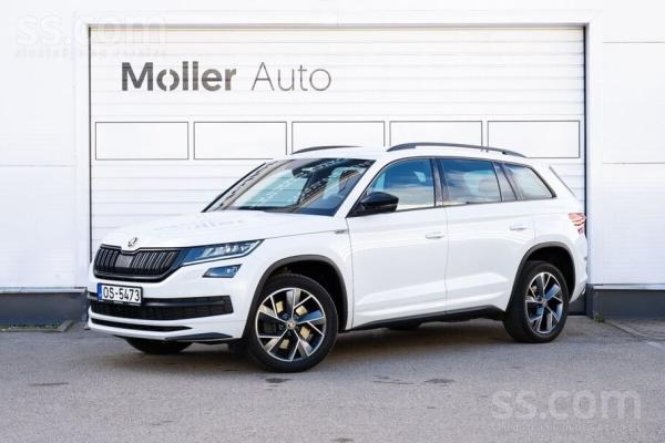 White Skoda Kodiaq 2020 in Riga, with an engine capacity of 2.00 L and mileage of 135 thousand km for 25250 €, photo 1 on AUTOMOTO.COM.LV