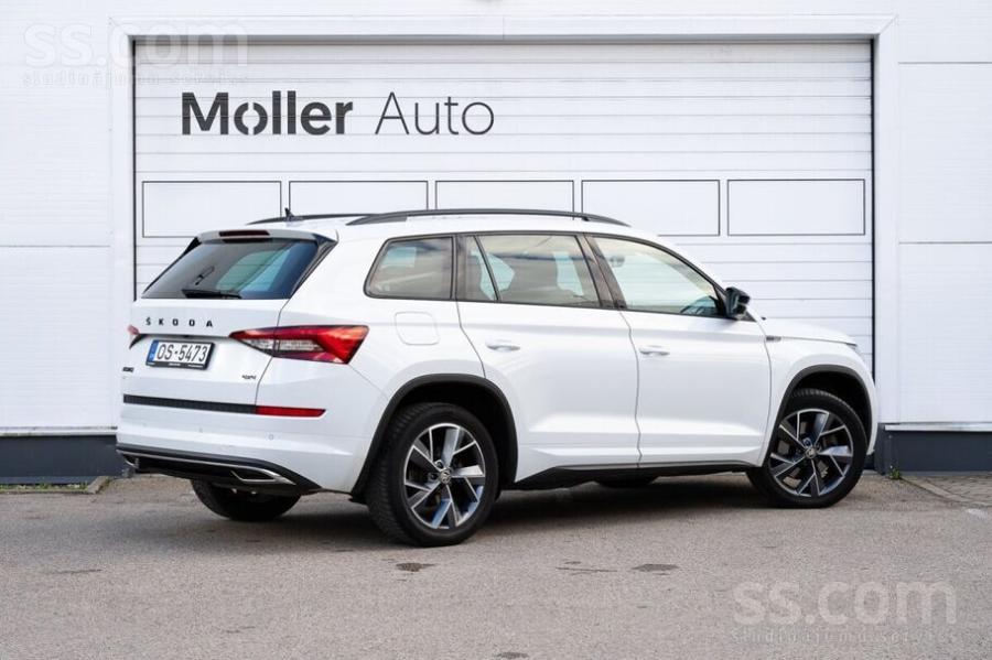 Белый Шкода Kodiaq 2020 в Рига, объемом двигателя 2.00 л и пробегом 135 тыс. км за 25250 €, фото 4 на AUTOMOTO.COM.LV