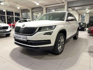 White Skoda Kodiaq 2021 in Kaunas, with an engine capacity of 1.50 L and mileage of 69 thousand km for 31001 €, photo  on AUTOMOTO.COM.LV