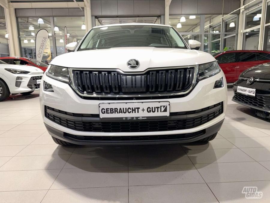 White Skoda Kodiaq 2021 in Kaunas, with an engine capacity of 1.50 L and mileage of 69 thousand km for 31001 €, photo 6 on AUTOMOTO.COM.LV