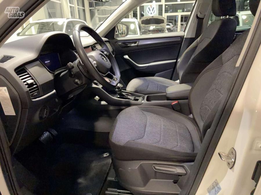 White Skoda Kodiaq 2021 in Kaunas, with an engine capacity of 1.50 L and mileage of 69 thousand km for 31001 €, photo 7 on AUTOMOTO.COM.LV