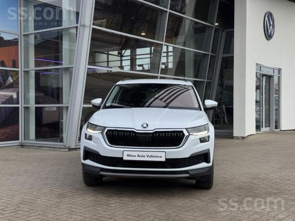 White Skoda Kodiaq 2021 in Valmiera, with an engine capacity of 2.00 L and mileage of 161 thousand km for 24500 €, photo 2 on AUTOMOTO.COM.LV