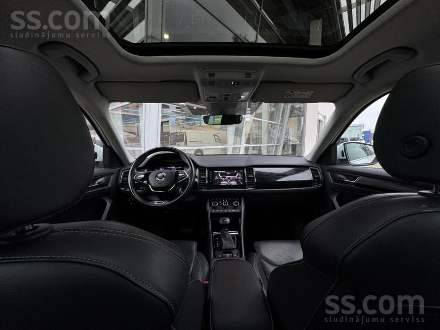 White Skoda Kodiaq 2021 in Valmiera, with an engine capacity of 1.50 L and mileage of 161 thousand km for 23800 €, photo 23 on AUTOMOTO.COM.LV