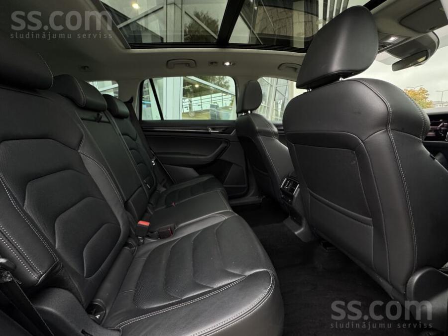White Skoda Kodiaq 2021 in Valmiera, with an engine capacity of 1.50 L and mileage of 161 thousand km for 23800 €, photo 26 on AUTOMOTO.COM.LV