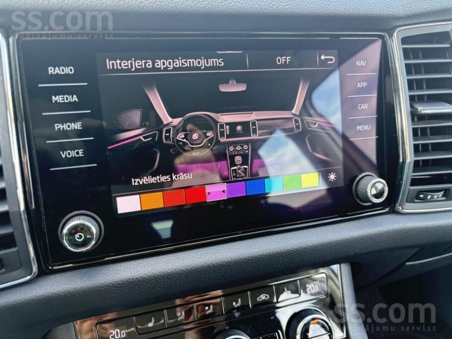 Balts Skoda Kodiaq 2021 Rīga, ar dzinēja tilpumu 2.00 L un nobraukumu 142 tūkst. km par 20900 €, foto 31 vietnē AUTOMOTO.COM.LV