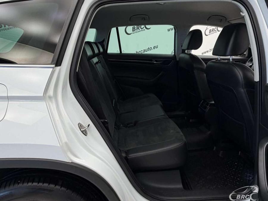 White Skoda Kodiaq 2021 in Vilnius, with an engine capacity of 1.97 L and mileage of 72 thousand km for 25900 €, photo 11 on AUTOMOTO.COM.LV