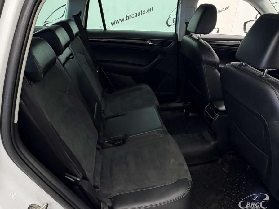 White Skoda Kodiaq 2021 in Vilnius, with an engine capacity of 1.97 L and mileage of 72 thousand km for 25900 €, photo 12 on AUTOMOTO.COM.LV