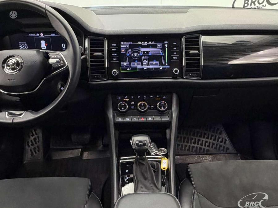 White Skoda Kodiaq 2021 in Vilnius, with an engine capacity of 1.97 L and mileage of 72 thousand km for 25900 €, photo 16 on AUTOMOTO.COM.LV