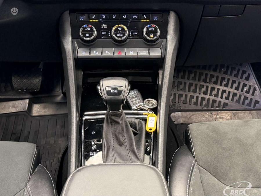 White Skoda Kodiaq 2021 in Vilnius, with an engine capacity of 1.97 L and mileage of 72 thousand km for 25900 €, photo 18 on AUTOMOTO.COM.LV