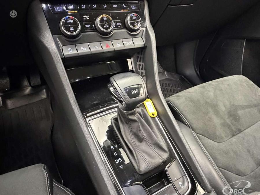 White Skoda Kodiaq 2021 in Vilnius, with an engine capacity of 1.97 L and mileage of 72 thousand km for 25900 €, photo 26 on AUTOMOTO.COM.LV